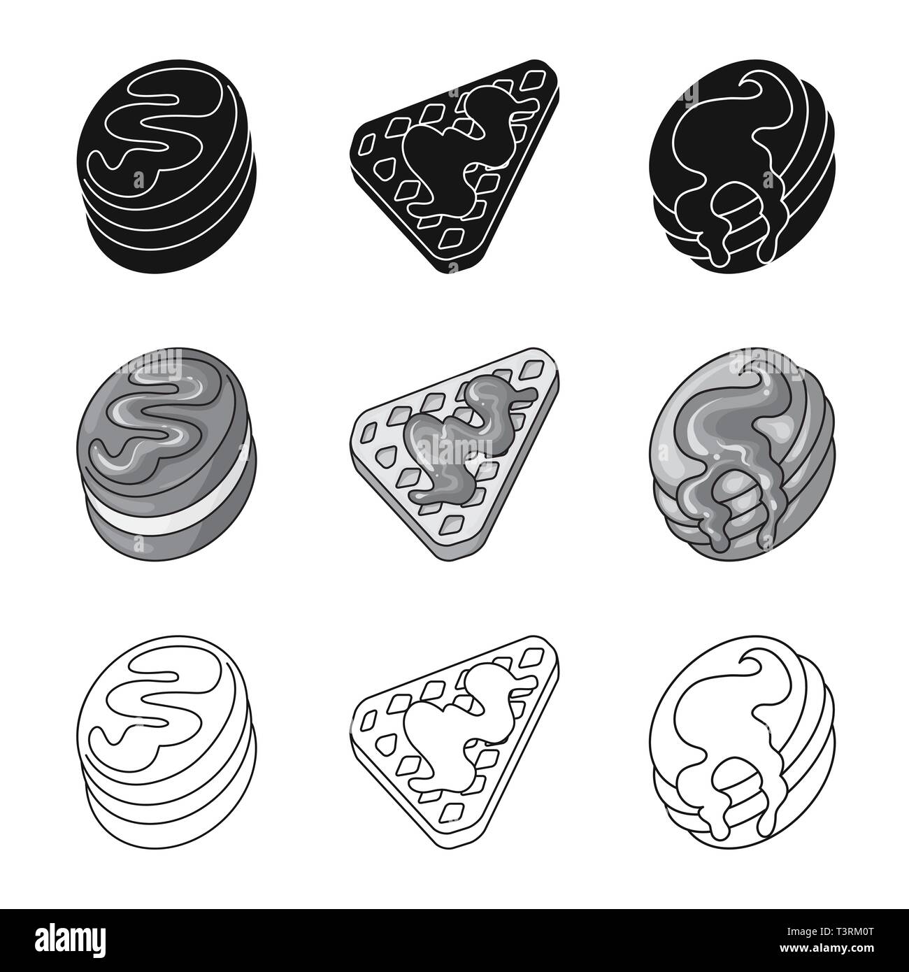 Vector illustration of confectionery and culinary logo. Collection of ...