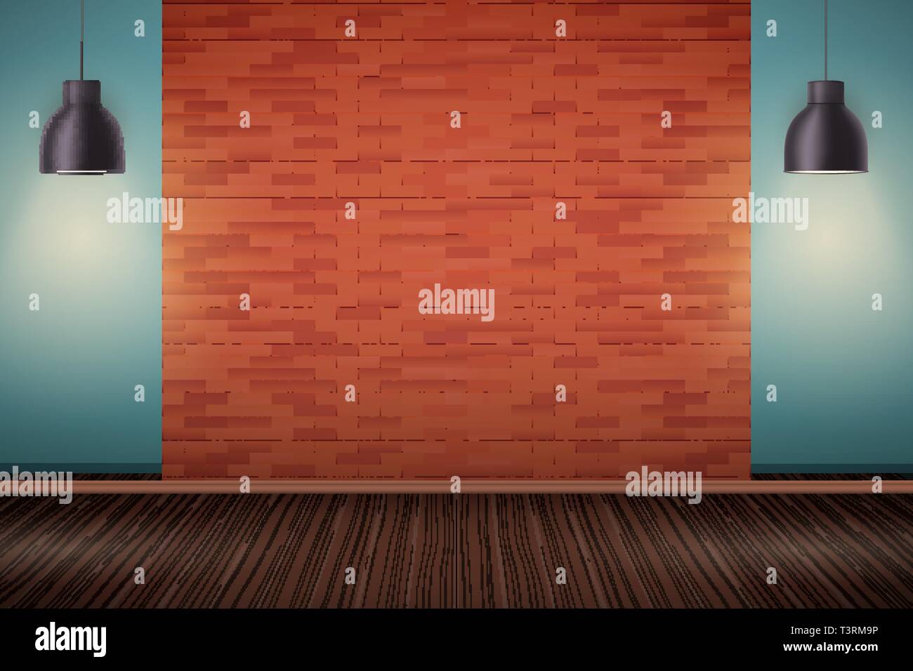 Facade red brick house Stock Vector Images - Alamy