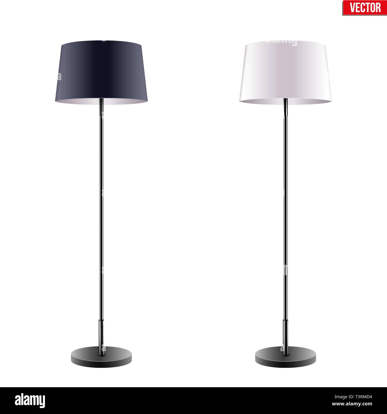 Classic Floor Lamp with Shade Stock Vector Image & Art - Alamy