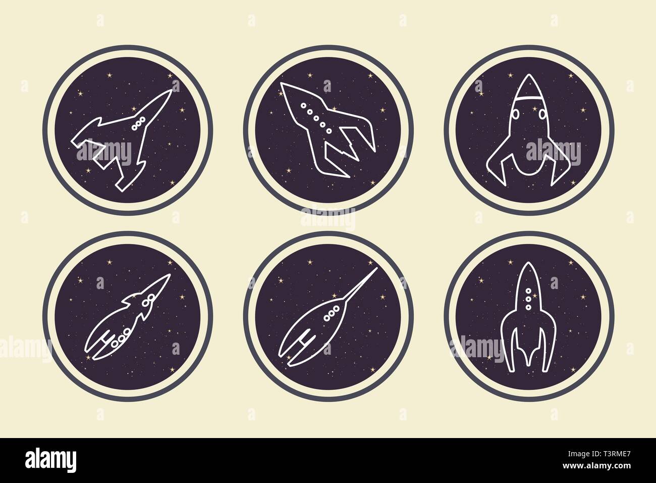 rockets space exploration travel vector illustration design Stock ...