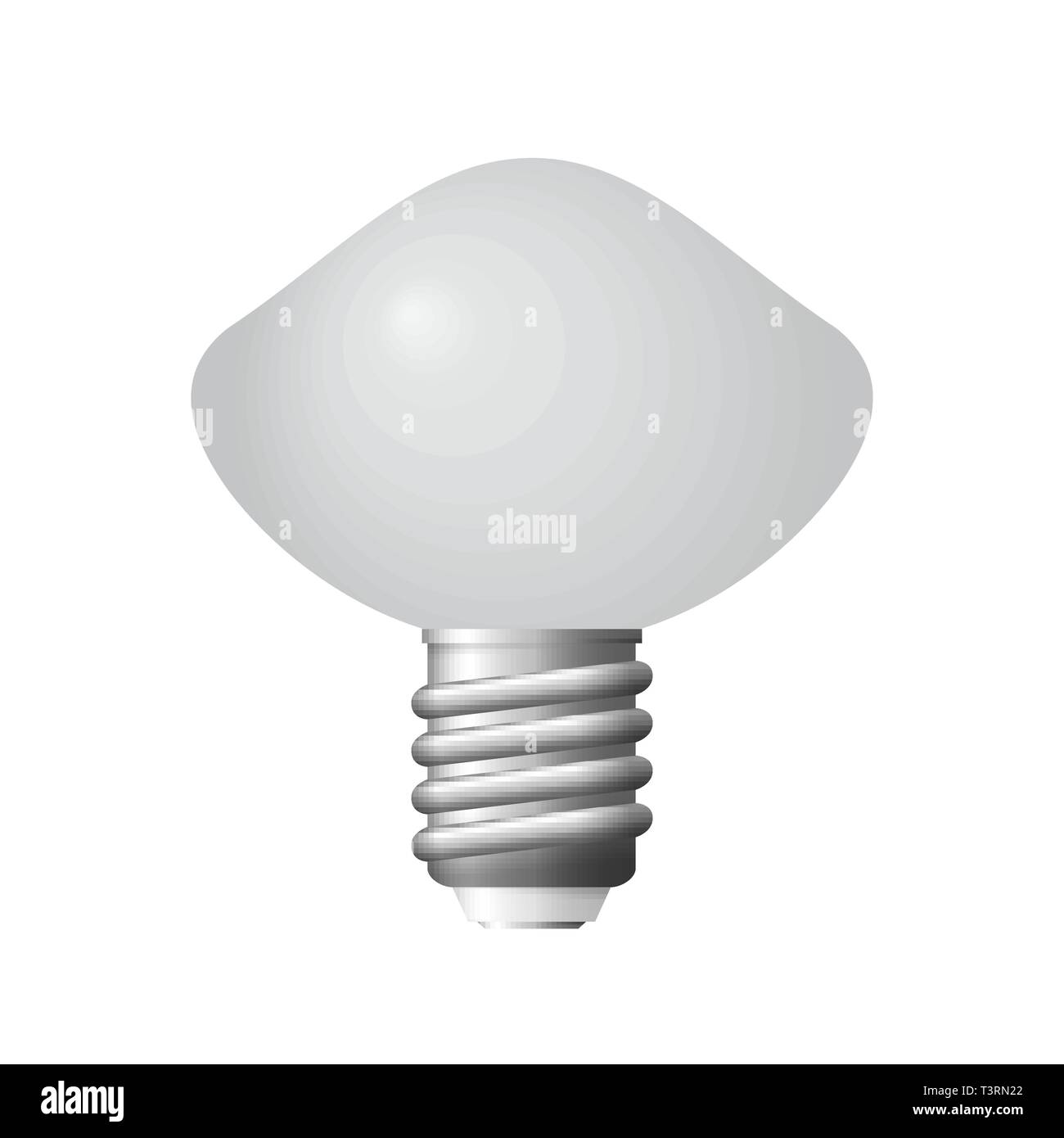 Glowing LED lightbulb. Vector illustration. 3d design. Eco equipment ...