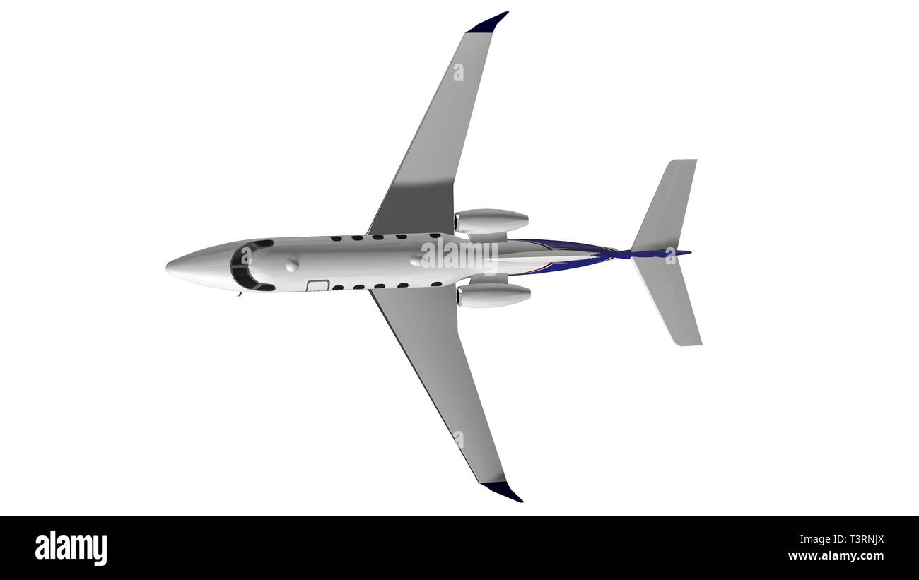 business jet - privat jet - Business aircraft isolated on white Stock ...