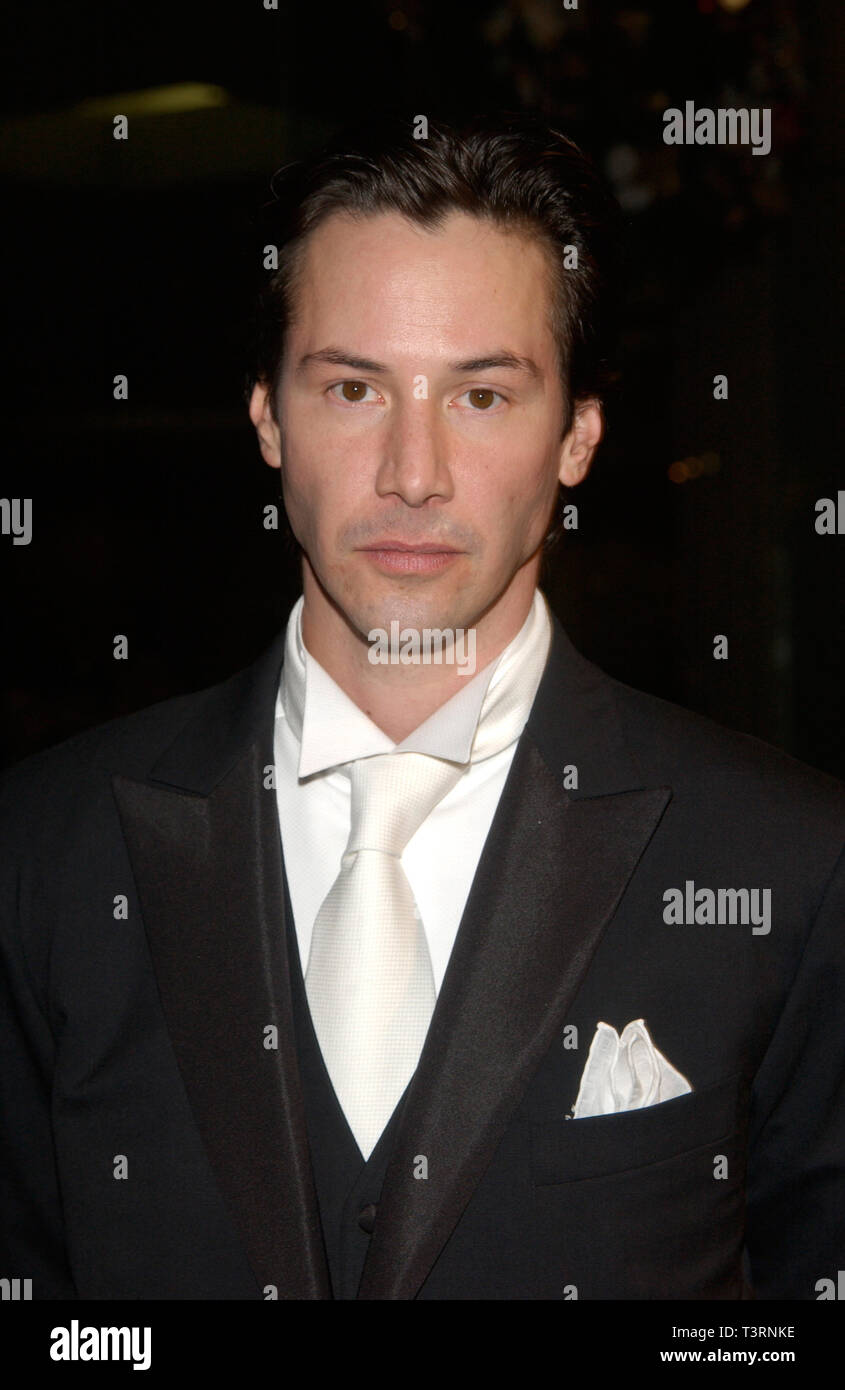 LOS ANGELES, CA. December 06, 2002: Actor KEANU REEVES at the 17th ...