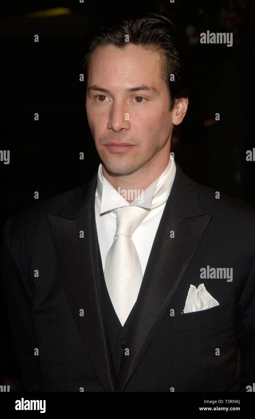 LOS ANGELES, CA. December 06, 2002: Actor KEANU REEVES at the 17th ...