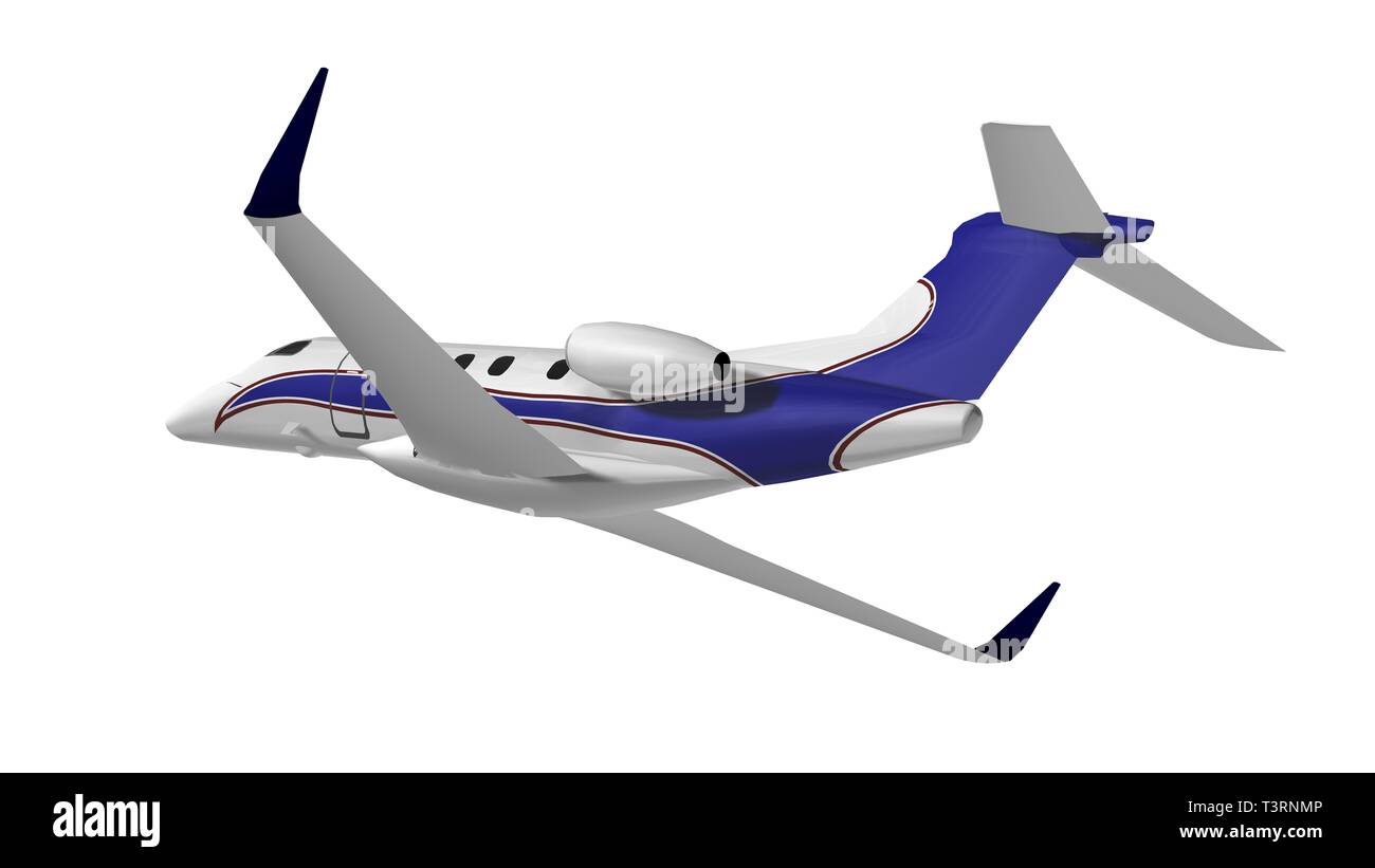 business jet - privat jet - Business aircraft isolated on white Stock ...
