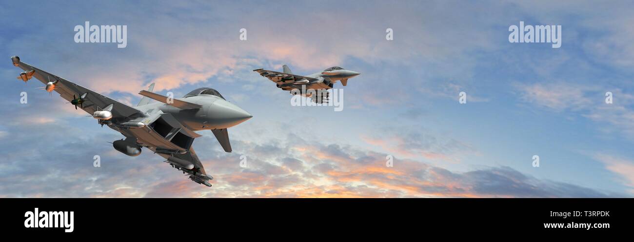 military fighter jets - modern armed military fighter jets fly in ...