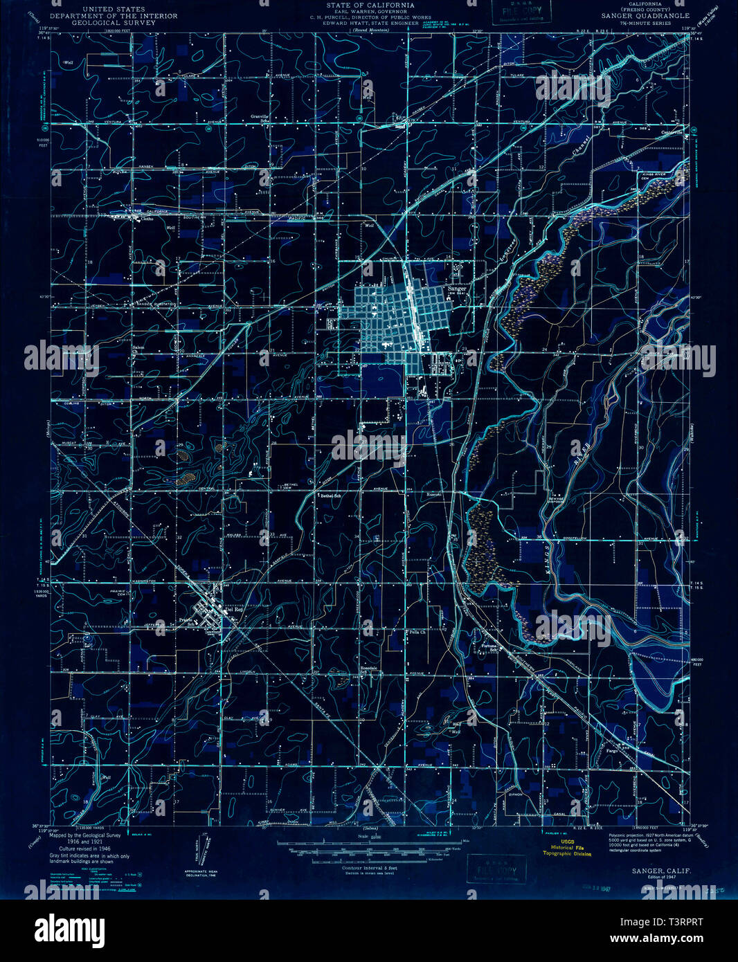 Map of sanger hi-res stock photography and images - Alamy
