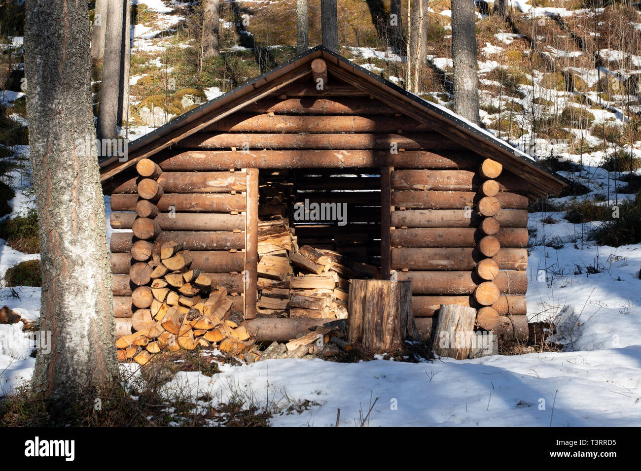Small log storage hi-res stock photography and images - Alamy