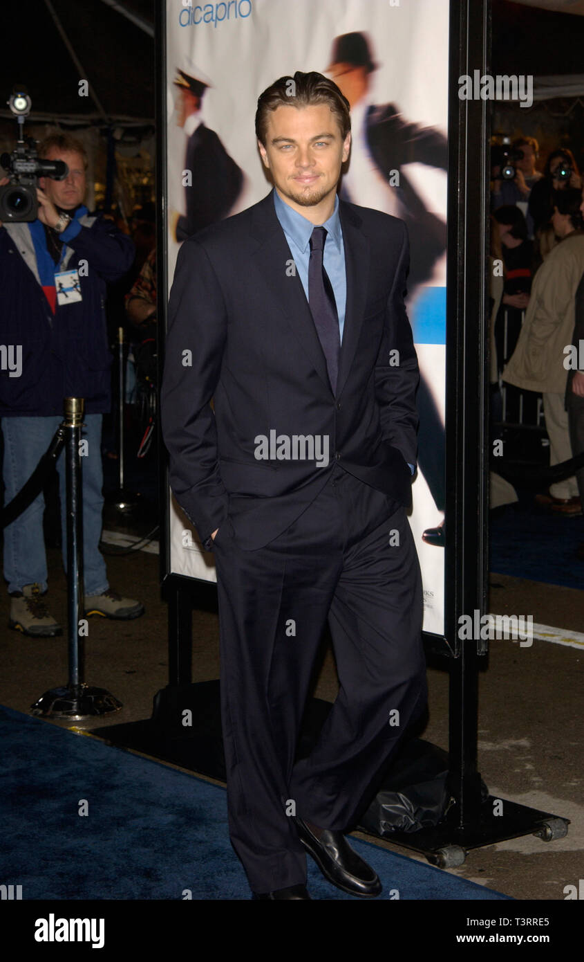 LOS ANGELES, CA. December 16, 2002: Actor LEONARDO DiCAPRIO at the Los ...