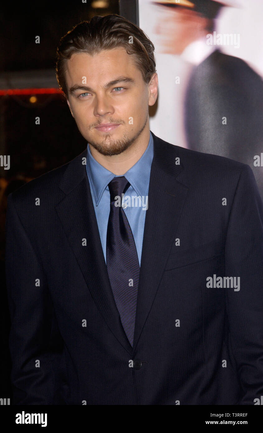 LOS ANGELES, CA. December 16, 2002: Actor LEONARDO DiCAPRIO at the Los ...