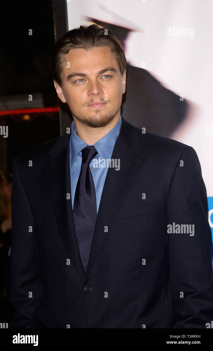 LOS ANGELES, CA. December 16, 2002: Actor LEONARDO DiCAPRIO at the Los ...