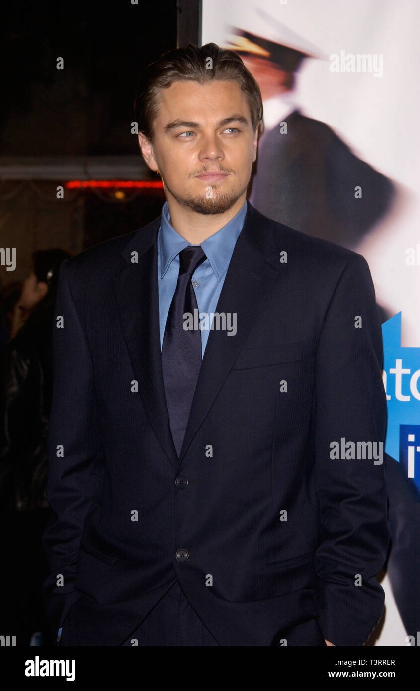 LOS ANGELES, CA. December 16, 2002: Actor LEONARDO DiCAPRIO at the Los ...