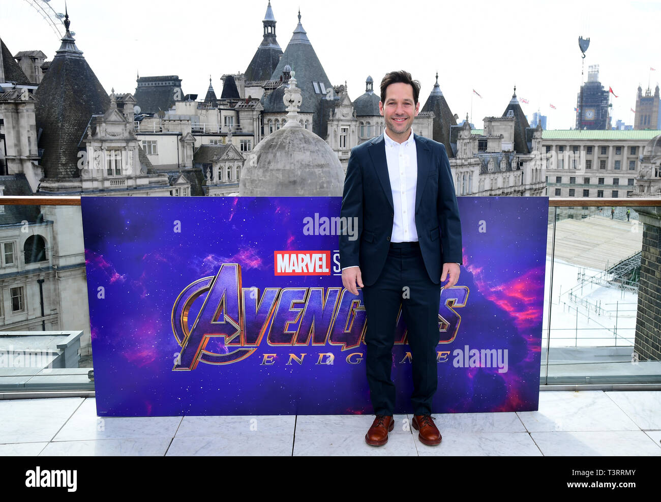 Paul Rudd attending a photocall for Avengers: Endgame, at the Corinthia ...