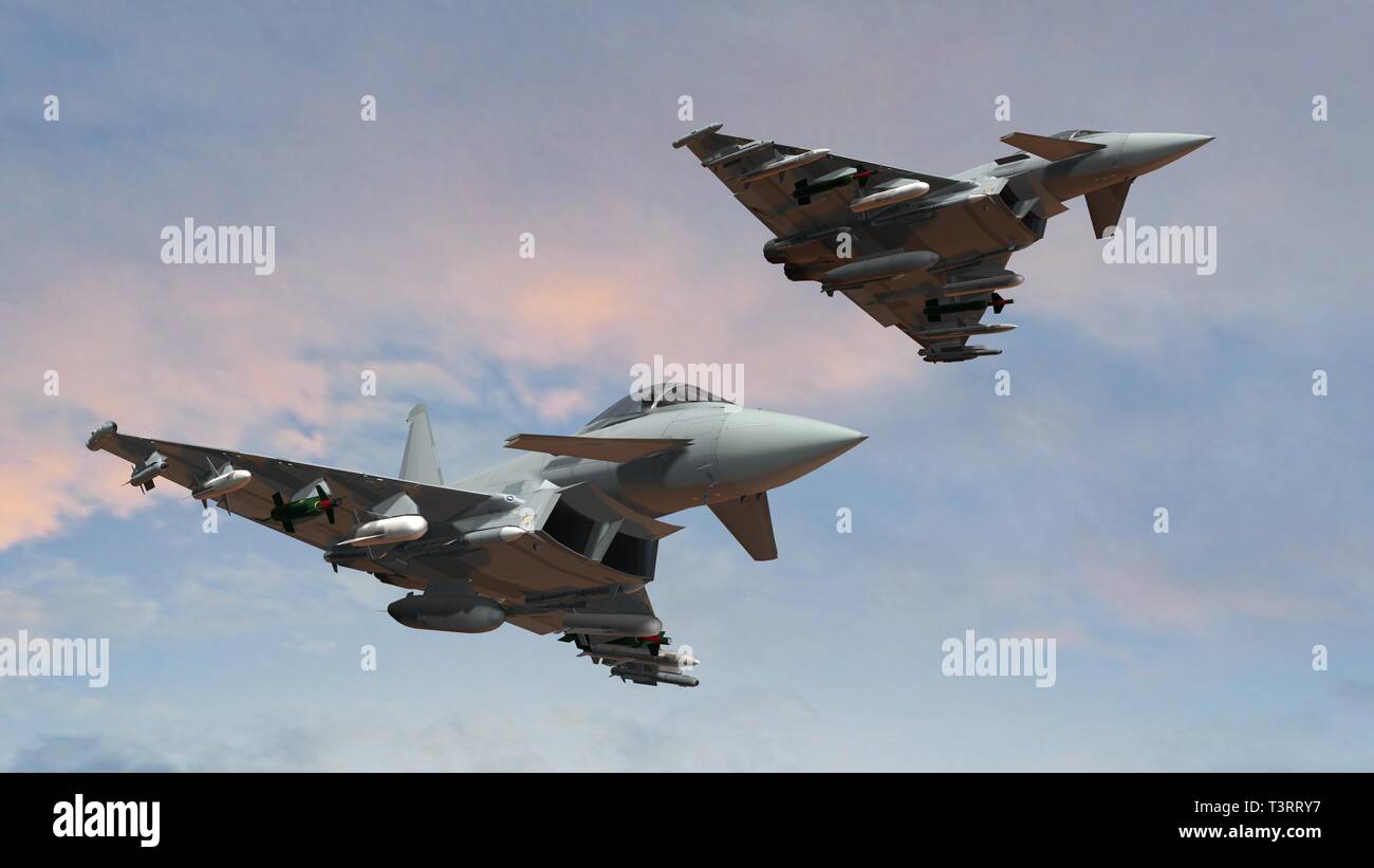 military fighter jets - modern armed military fighter jets fly in ...
