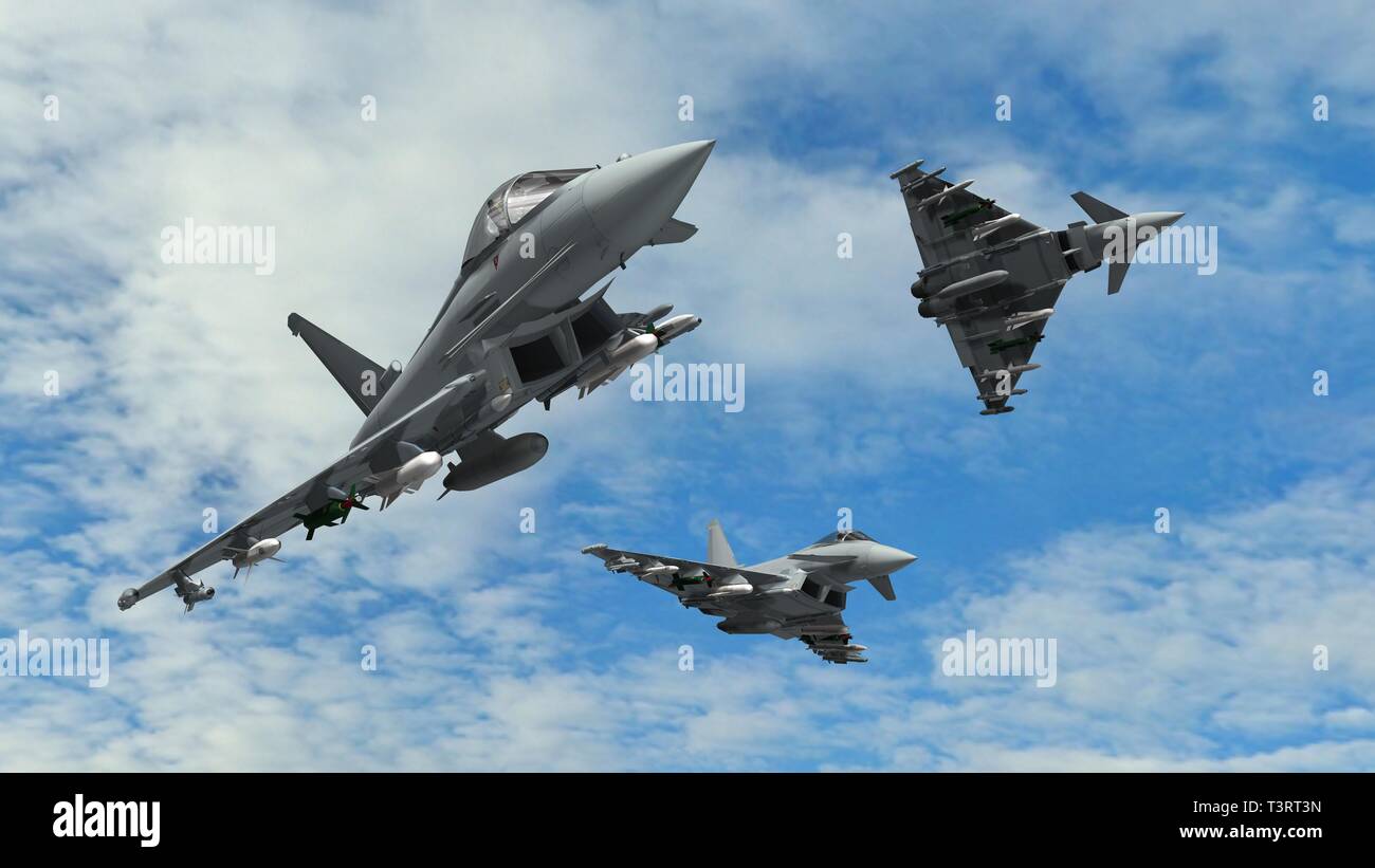 military fighter jets - modern armed military fighter jets fly in ...