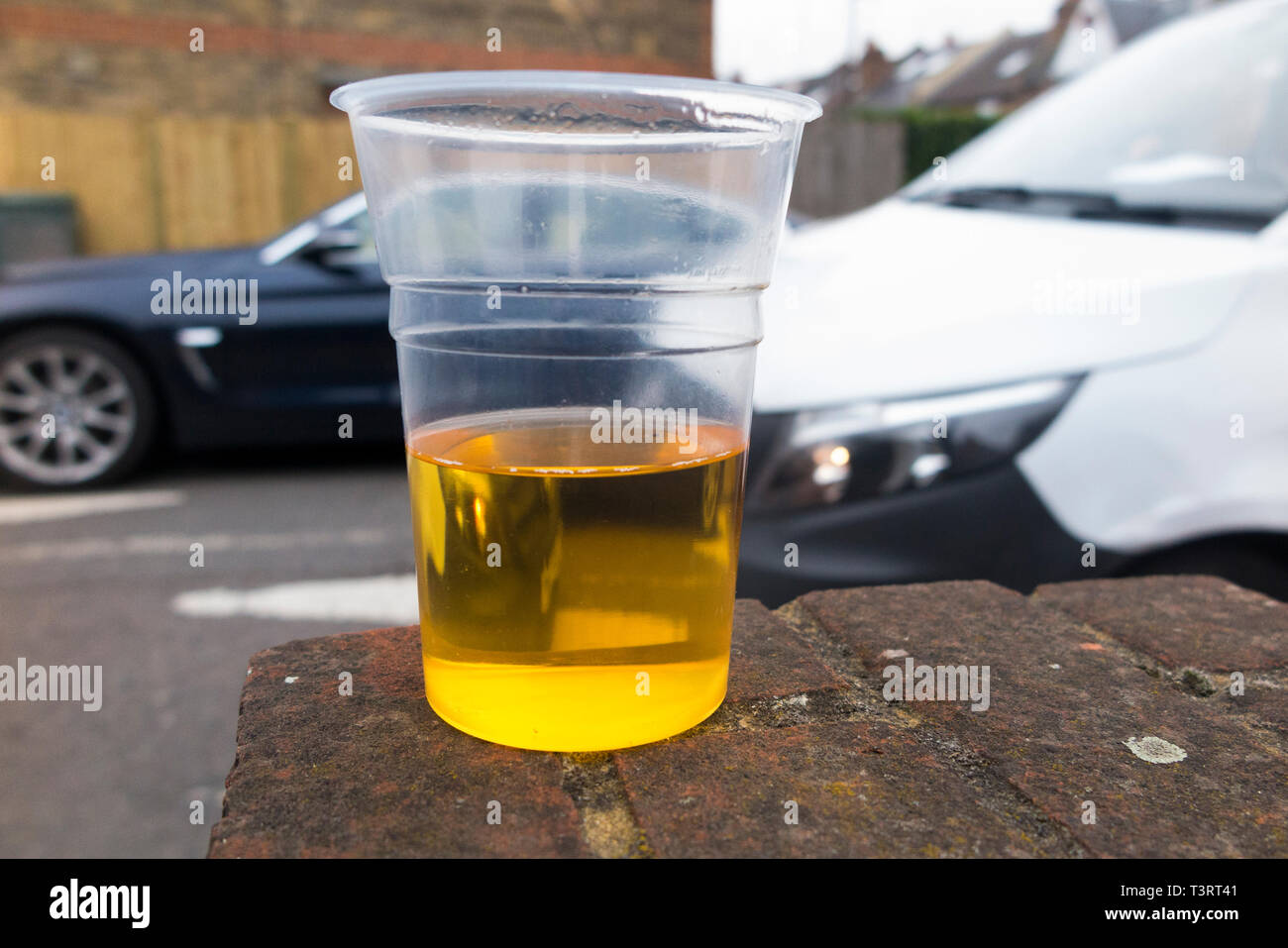 Cup Half Empty Of Alcohol