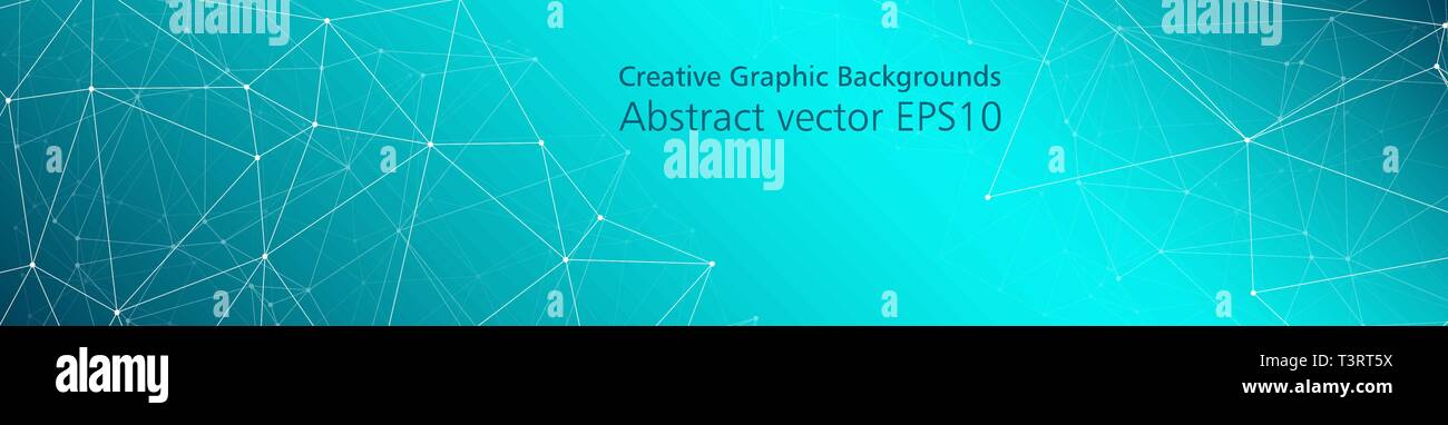 Networking technology innovation vector wide banner pattern Stock ...