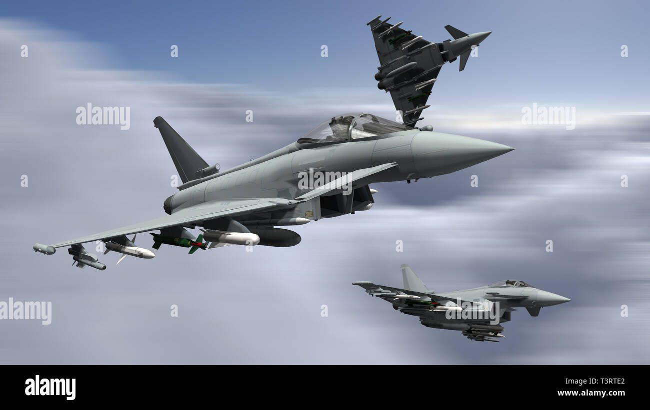 military fighter jets - modern armed military fighter jets fly in ...