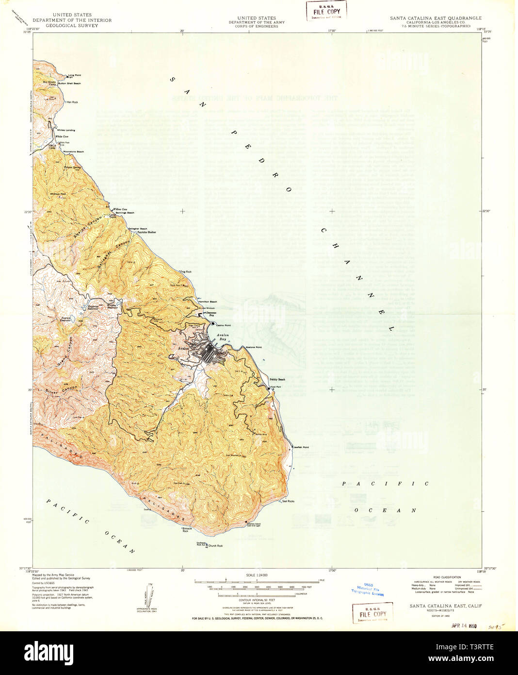Catalina california map hi-res stock photography and images - Alamy