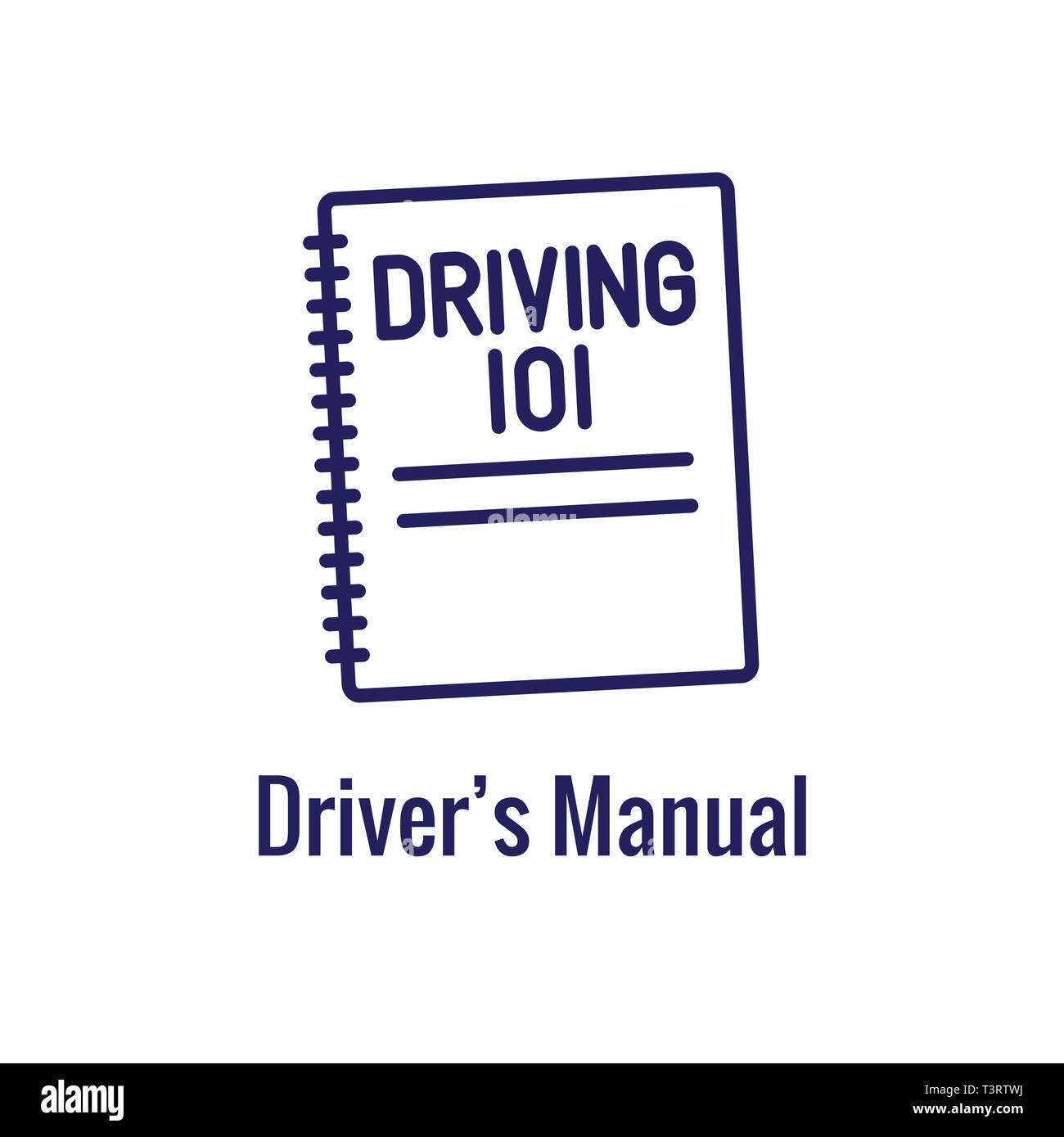 Drivers Test & License Icon Set and Web Header Banner Stock Vector ...
