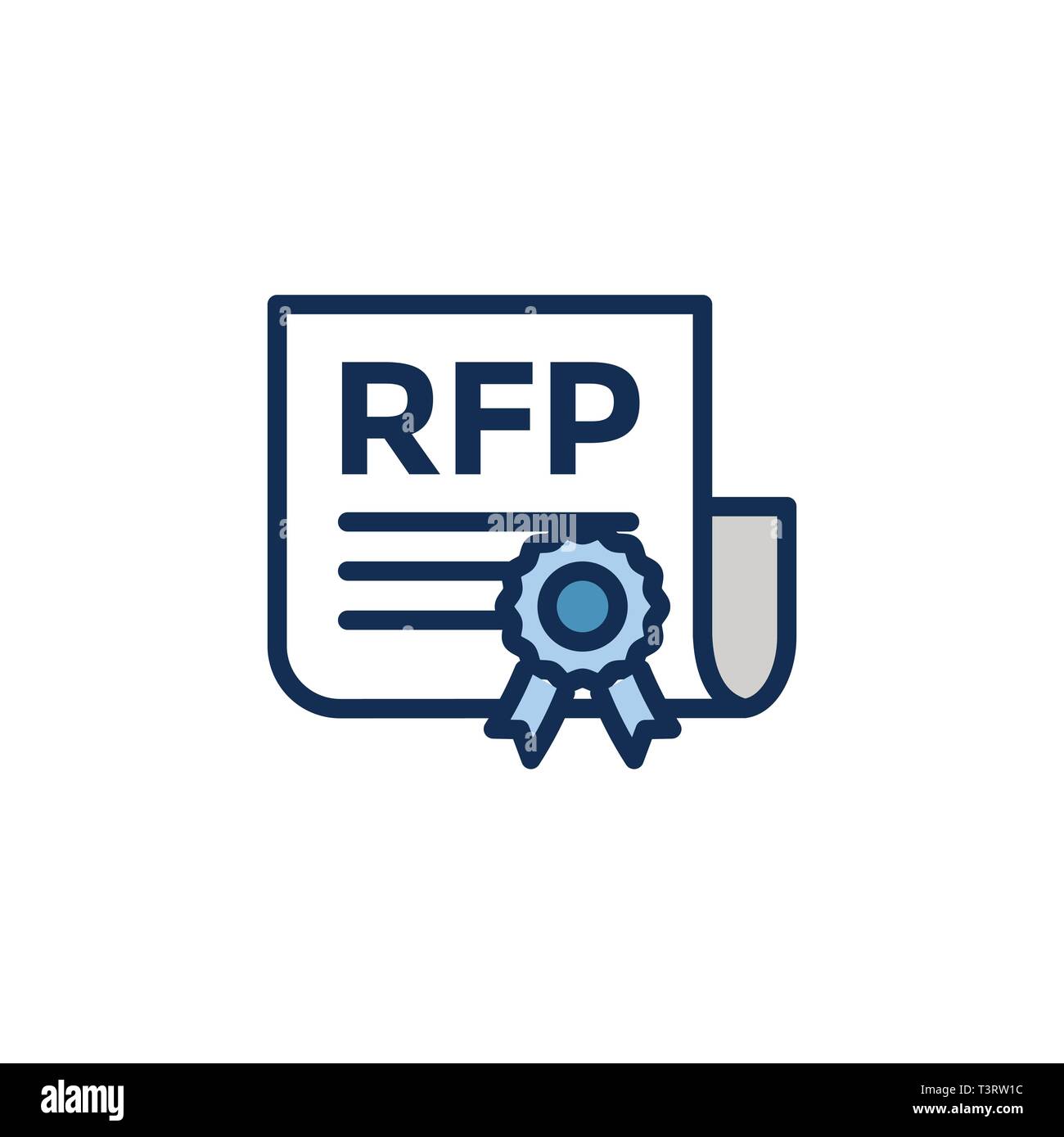 RFP Icon - request for proposal concept - idea Stock Vector Image & Art ...