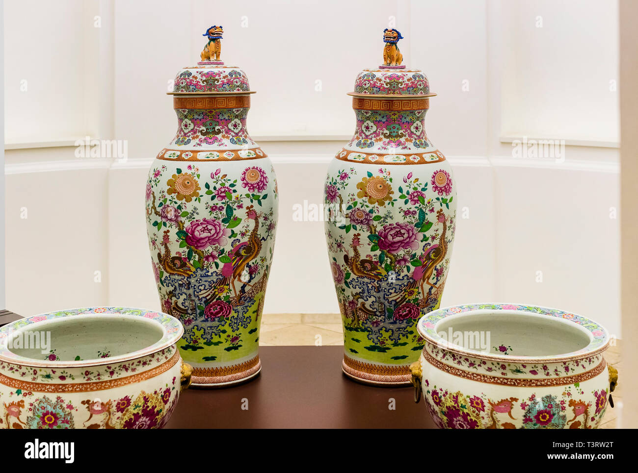 MUNICH, GERMANY - NOVEMBER 27, 2018 : Chinese porcelain collection of ...