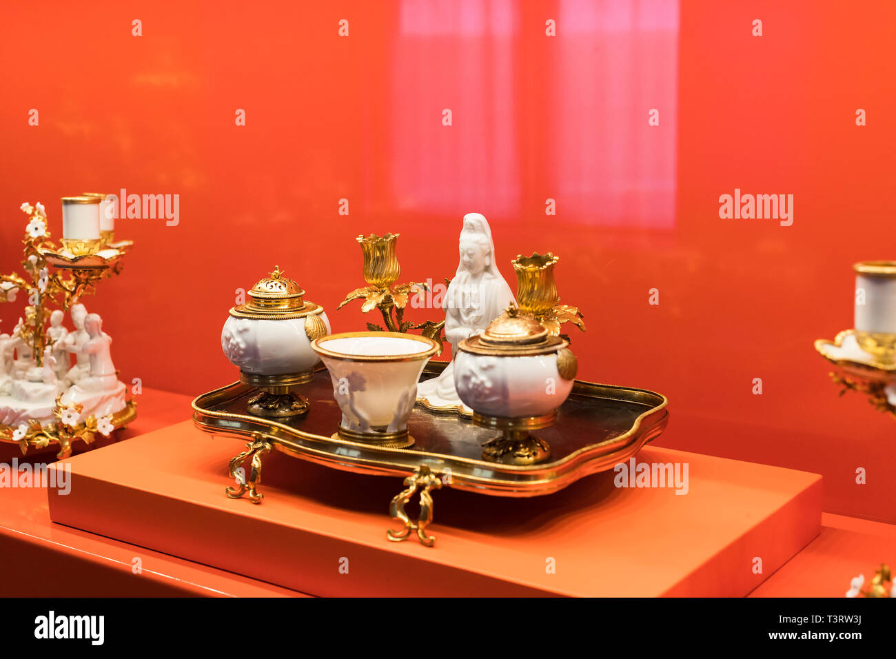 MUNICH, GERMANY - NOVEMBER 27, 2018 : Chinese porcelain collection of ...