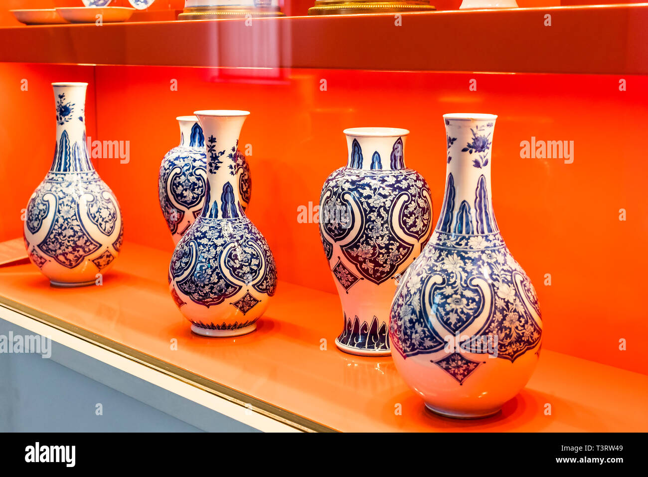 MUNICH, GERMANY - NOVEMBER 27, 2018 : Chinese porcelain collection of ...