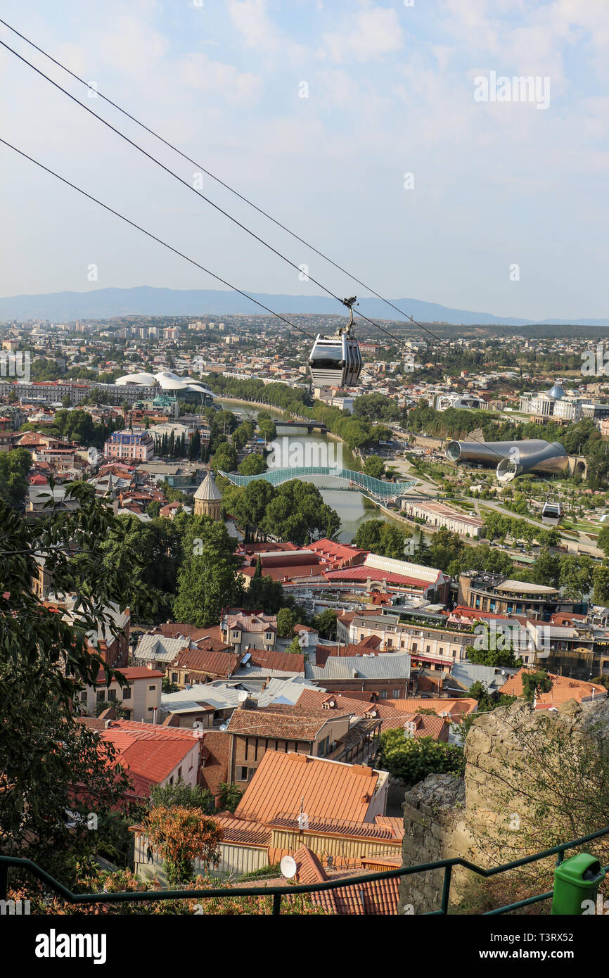 Beautiful panoramic view of Tbilisi in Georgia Stock Photo - Alamy