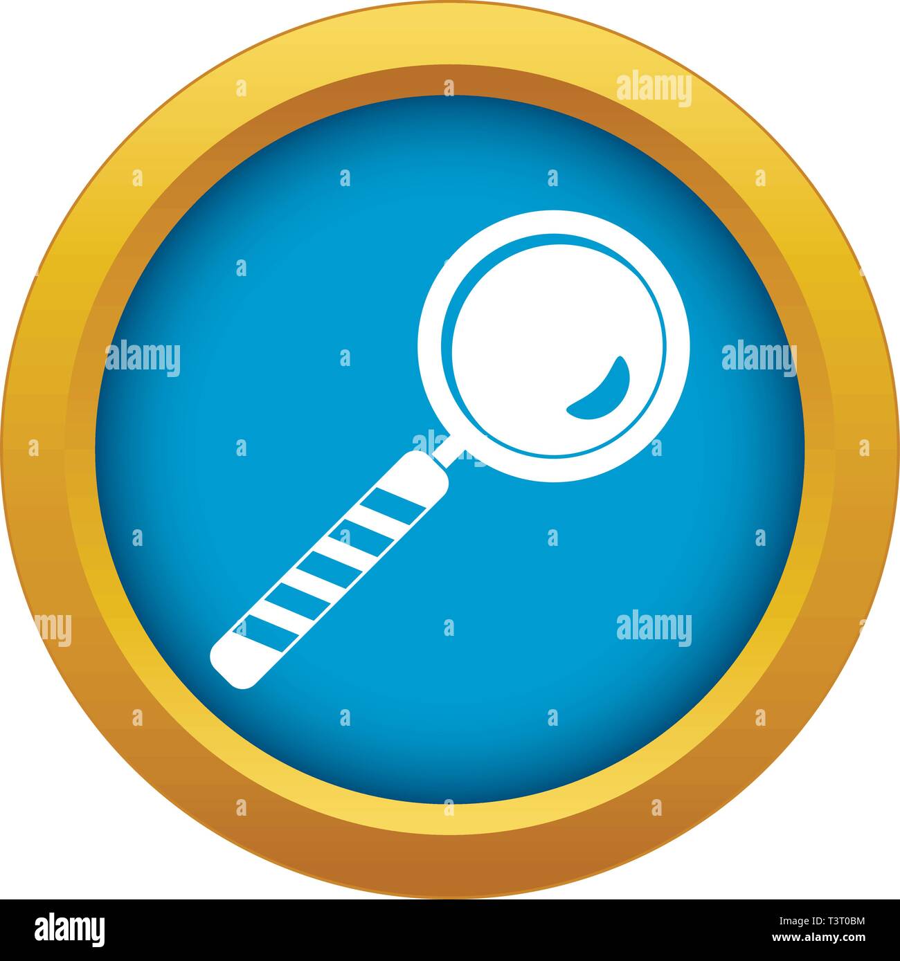 Magnifying glass icon blue vector isolated Stock Vector Image & Art - Alamy