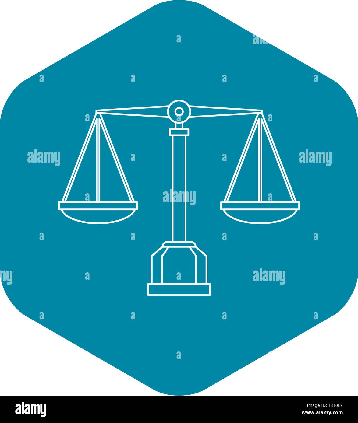 Scale icon, outline style Stock Vector Image & Art - Alamy