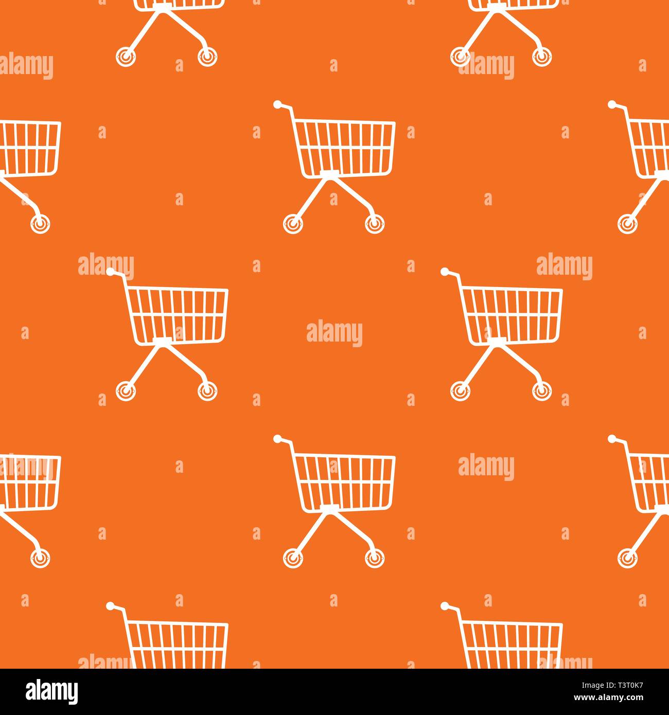 Small trolley pattern vector orange Stock Vector Image & Art - Alamy
