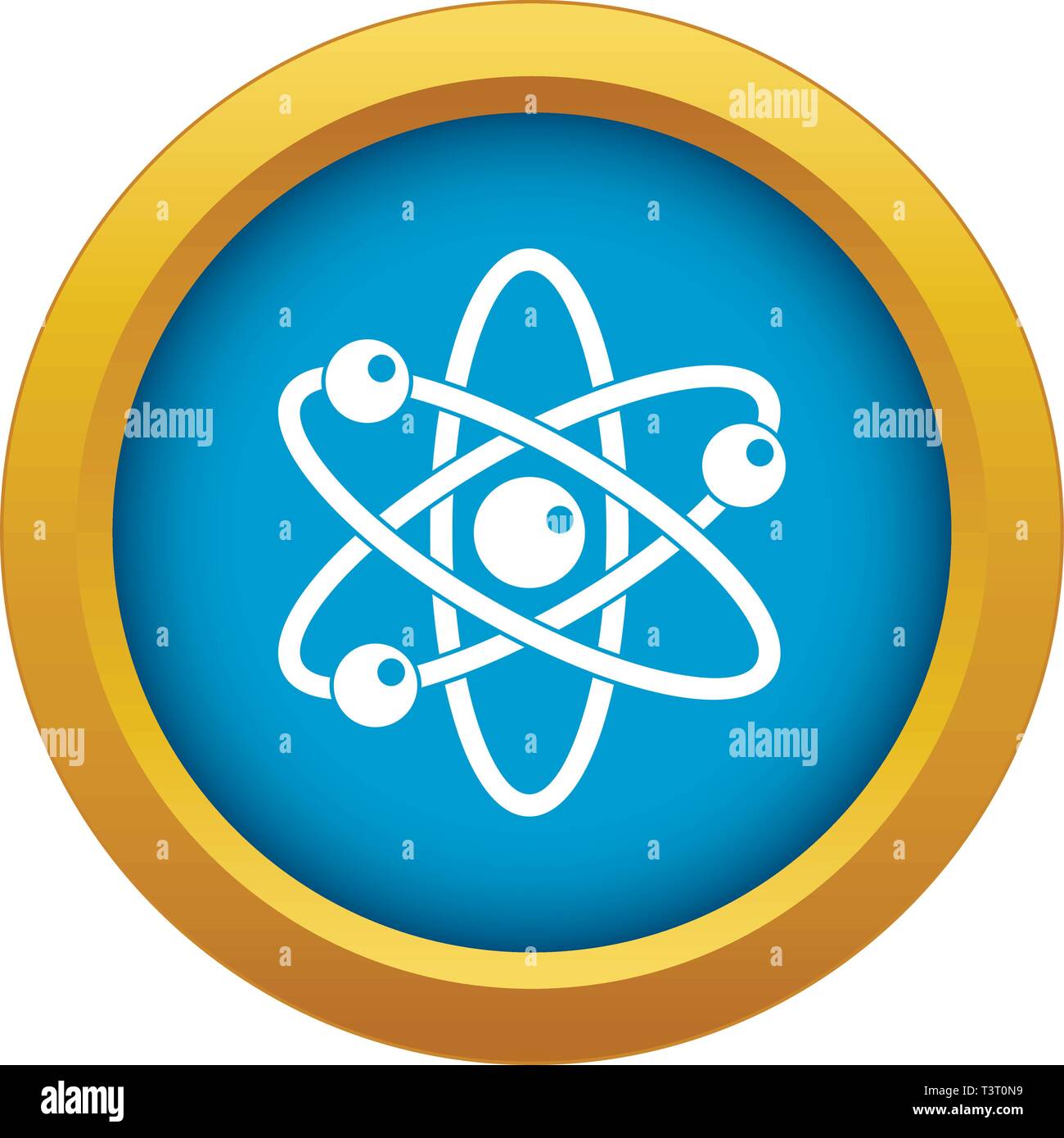 Atom with electrons icon blue vector isolated Stock Vector Image & Art ...
