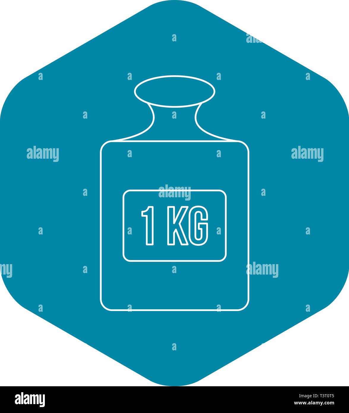 Weight sign icon, outline style Stock Vector Image & Art - Alamy