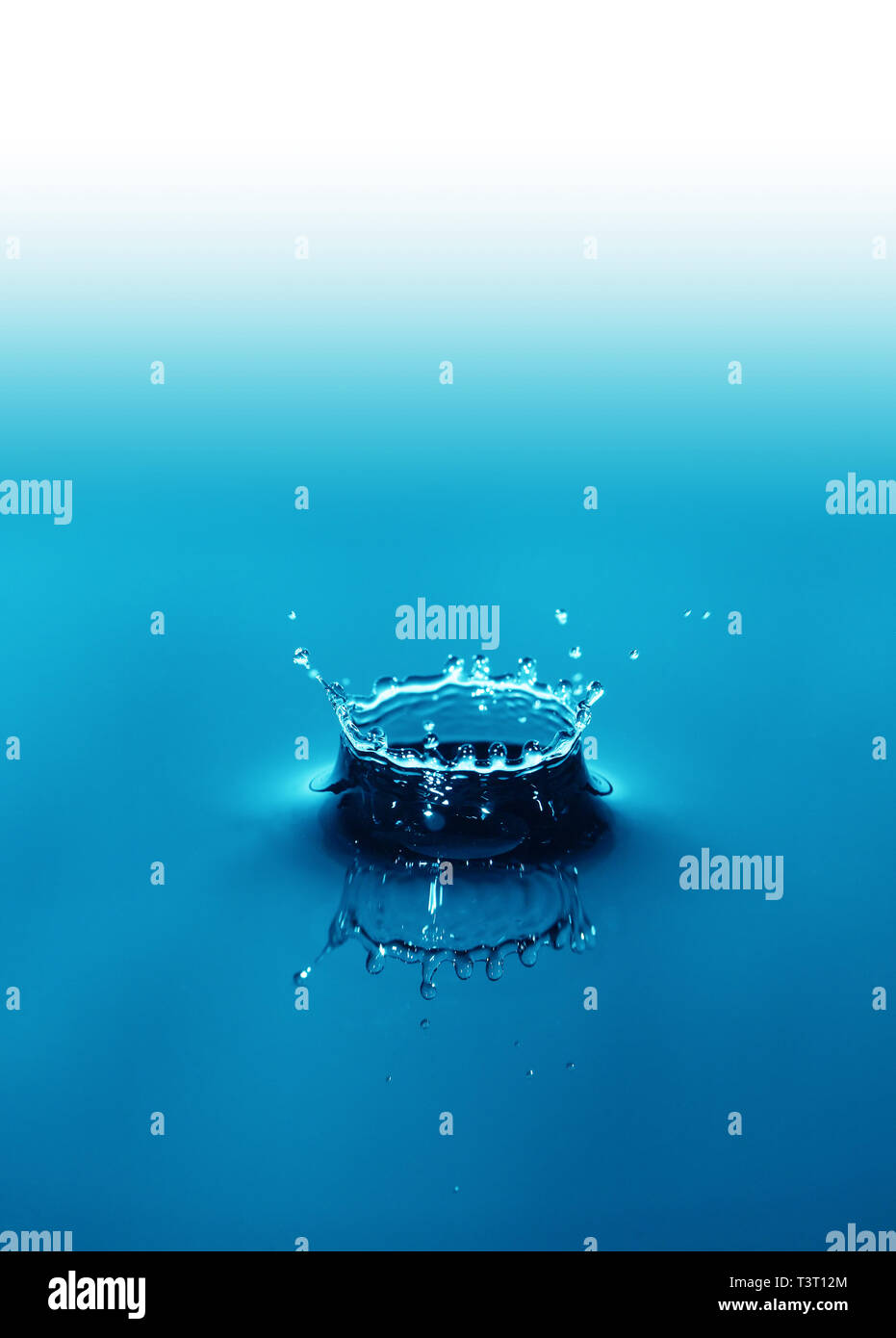 Nice abstract blue water splash on gradient background Stock Photo - Alamy