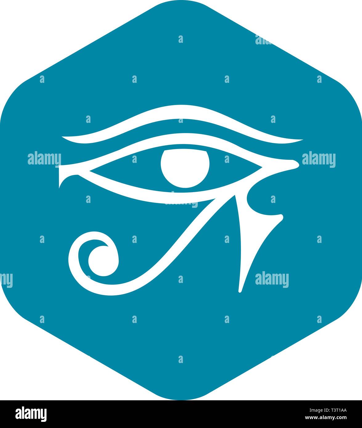 Eye of Horus Egypt Deity icon, simple style Stock Vector Image & Art ...