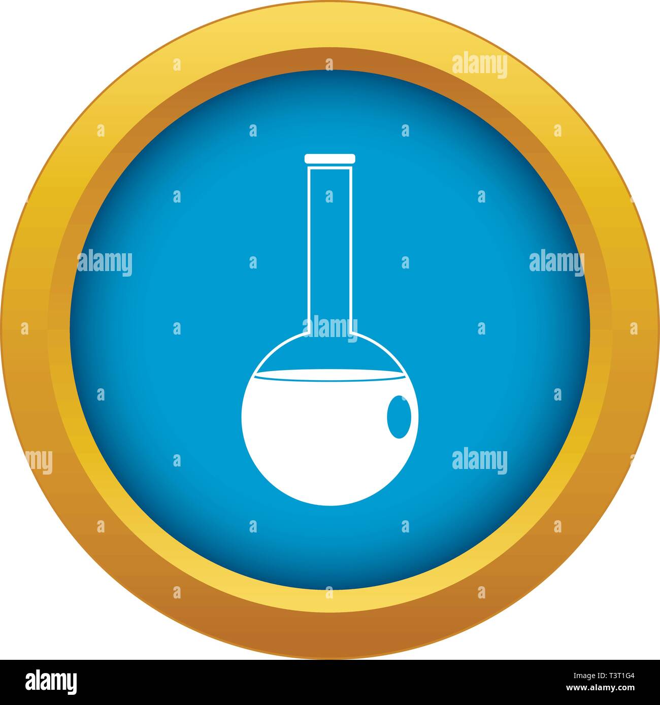 Chemical beaker icon blue vector isolated Stock Vector Image & Art - Alamy