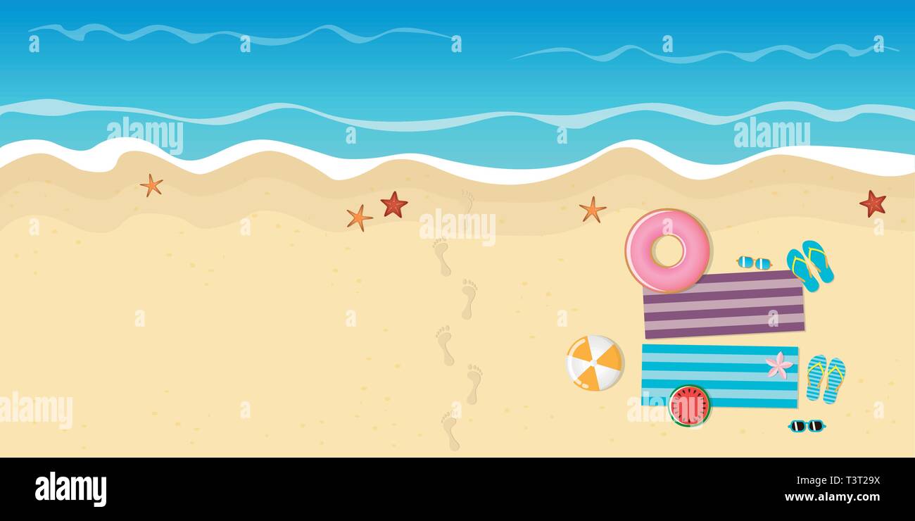 Sunglasses on towel Stock Vector Images - Alamy