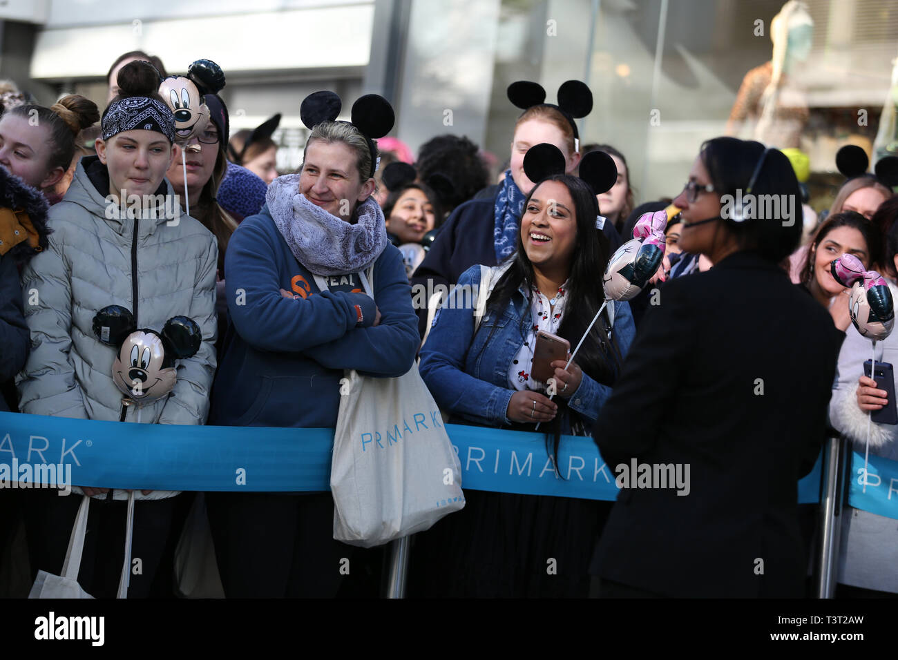 Crowds queue ahead of the opening of the world's biggest Primark store ...