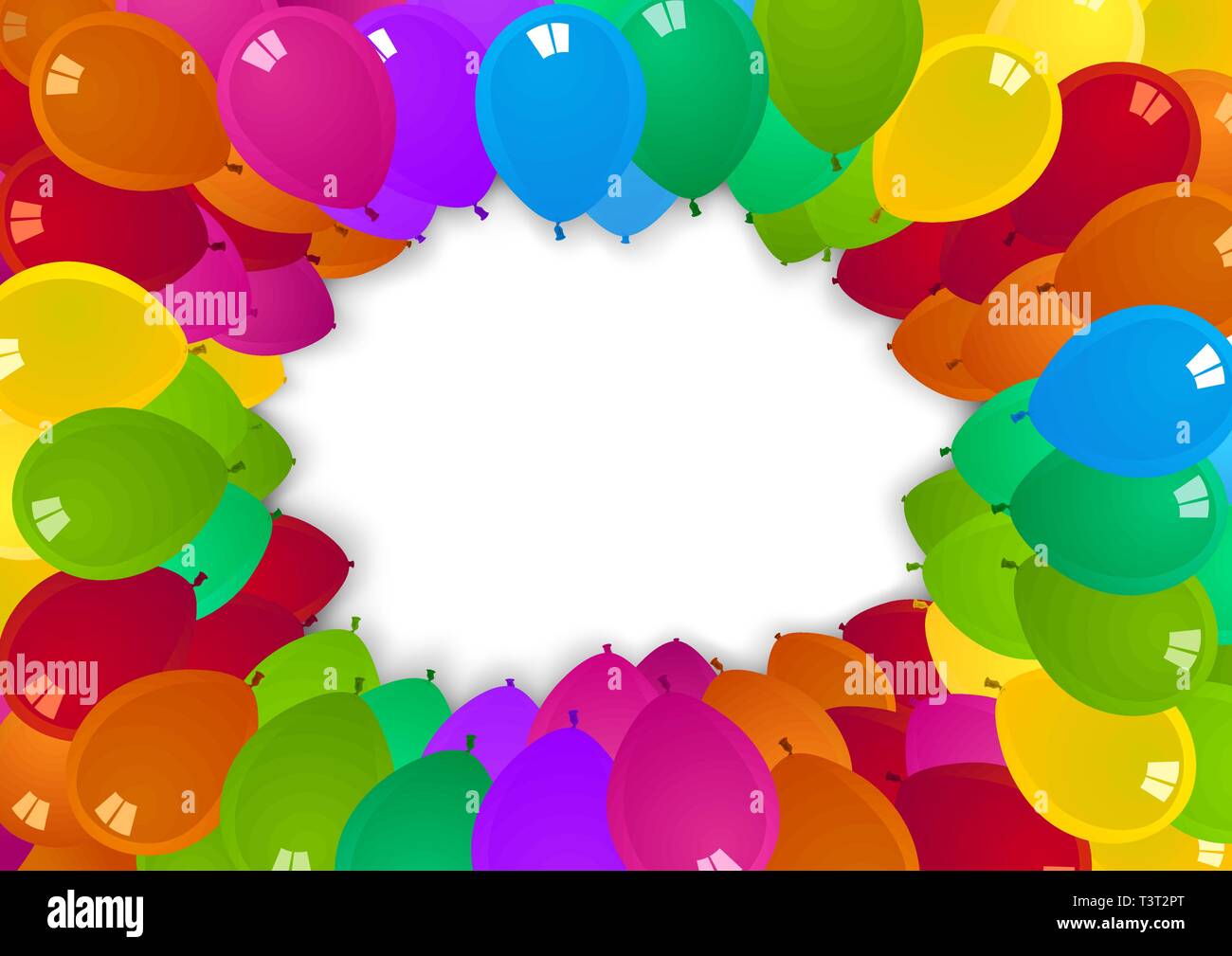 Colorful Party Balloons Background Stock Vector Image & Art - Alamy