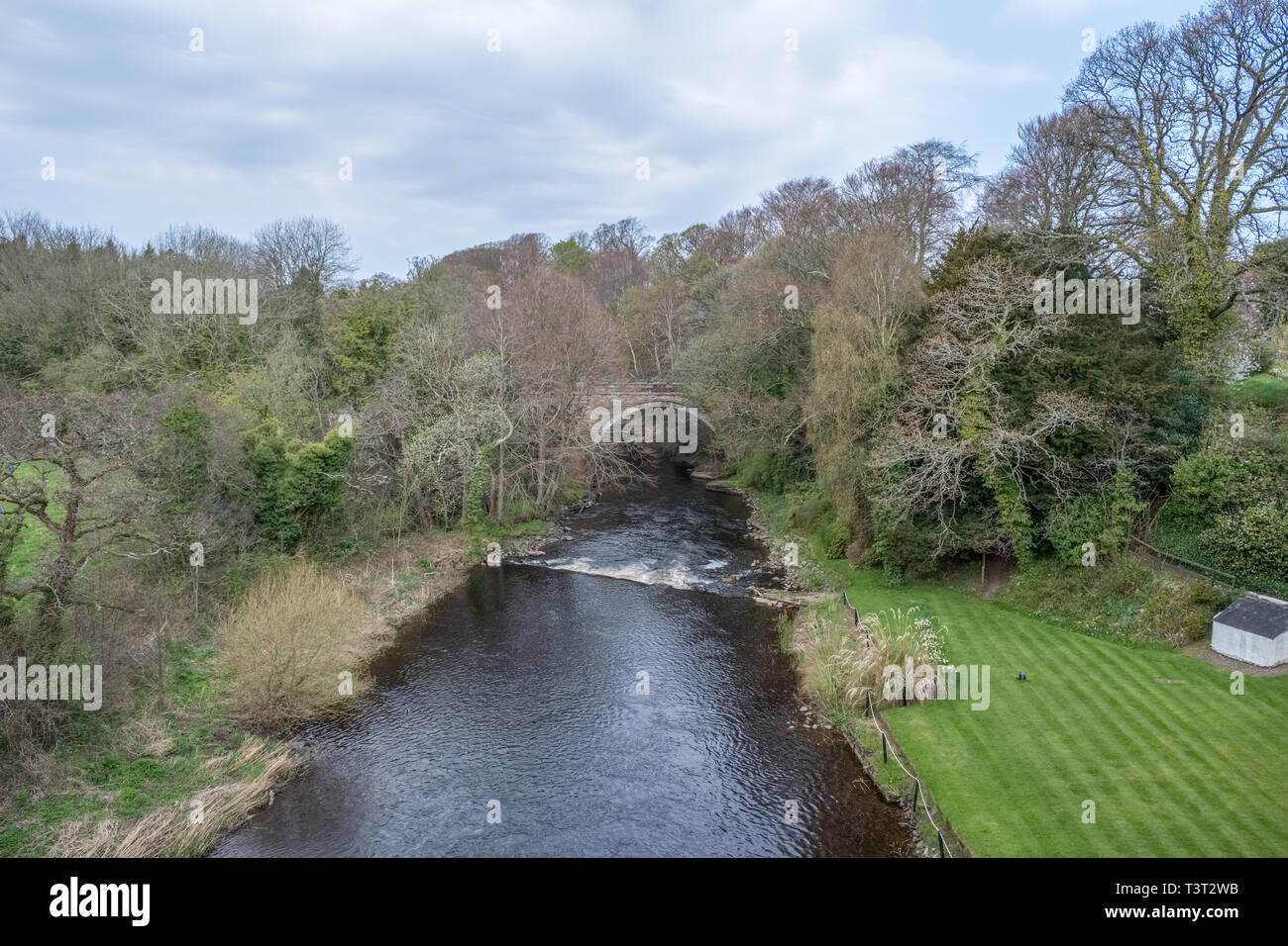 The River Doon in Alloway Scotland from the High Maybole Road Stock ...