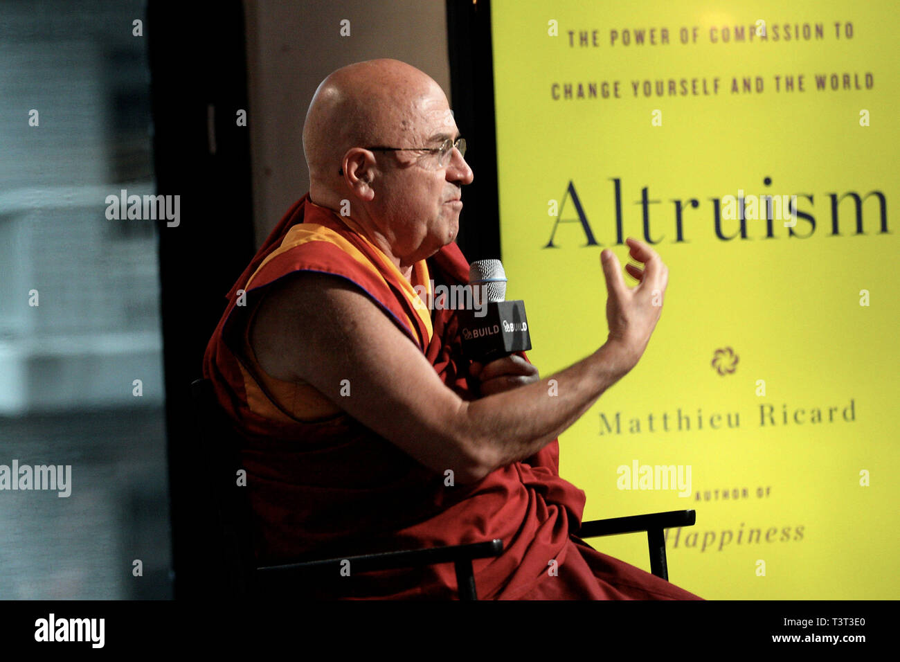New York, USA. 15 Jun, 2015. Matthieu Ricard at BUILD Speaker Series ...