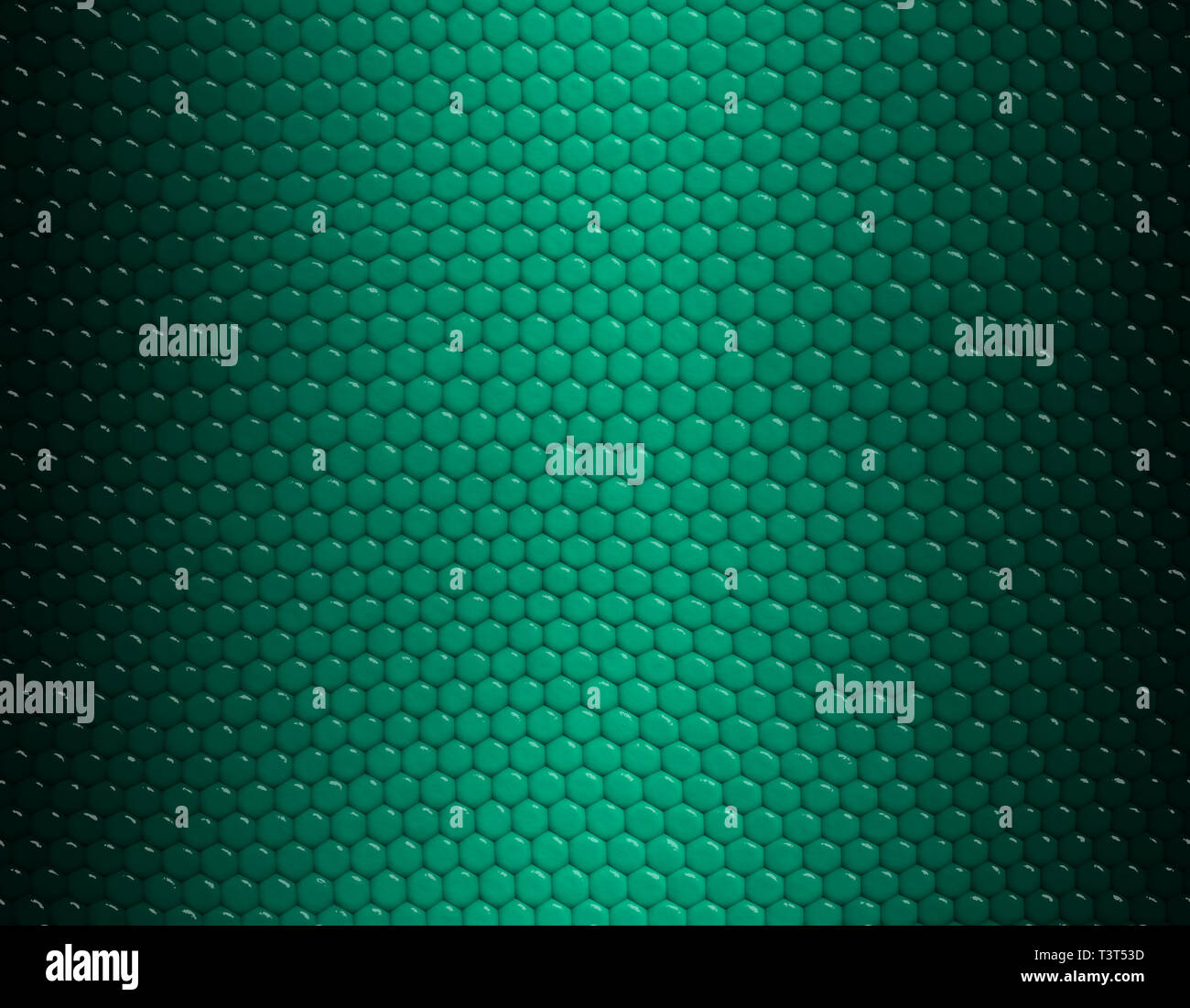 Emerald and green gradient snake skin seamless pattern, hexagonal scale ...