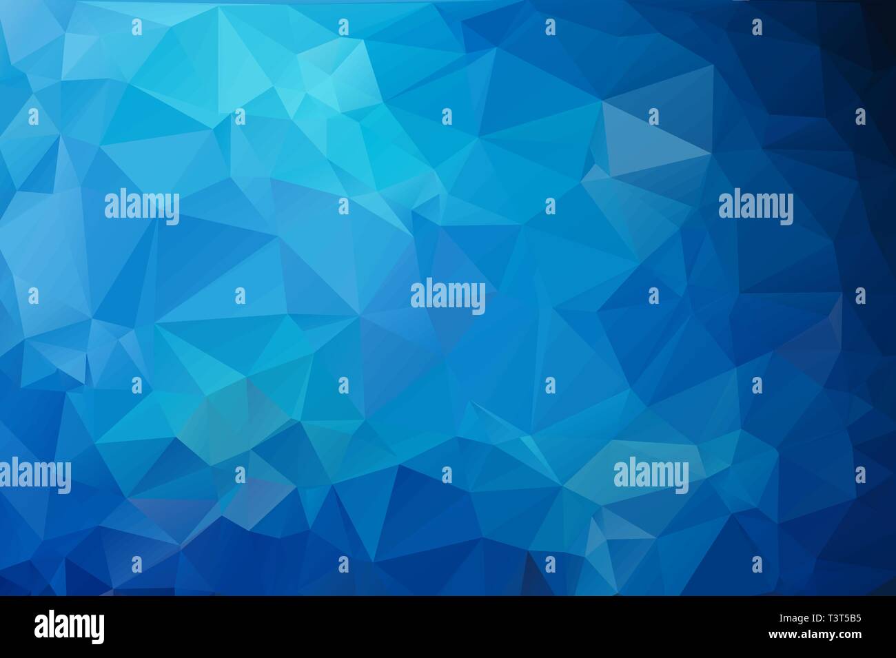 Cold blue abstract background of triangles. Gradient Stock Vector Image ...