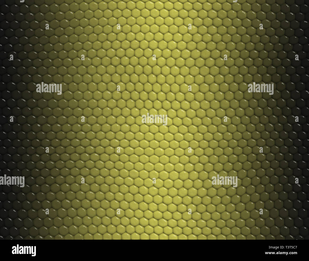 Metallic and brown gradient snake skin seamless pattern, hexagonal ...
