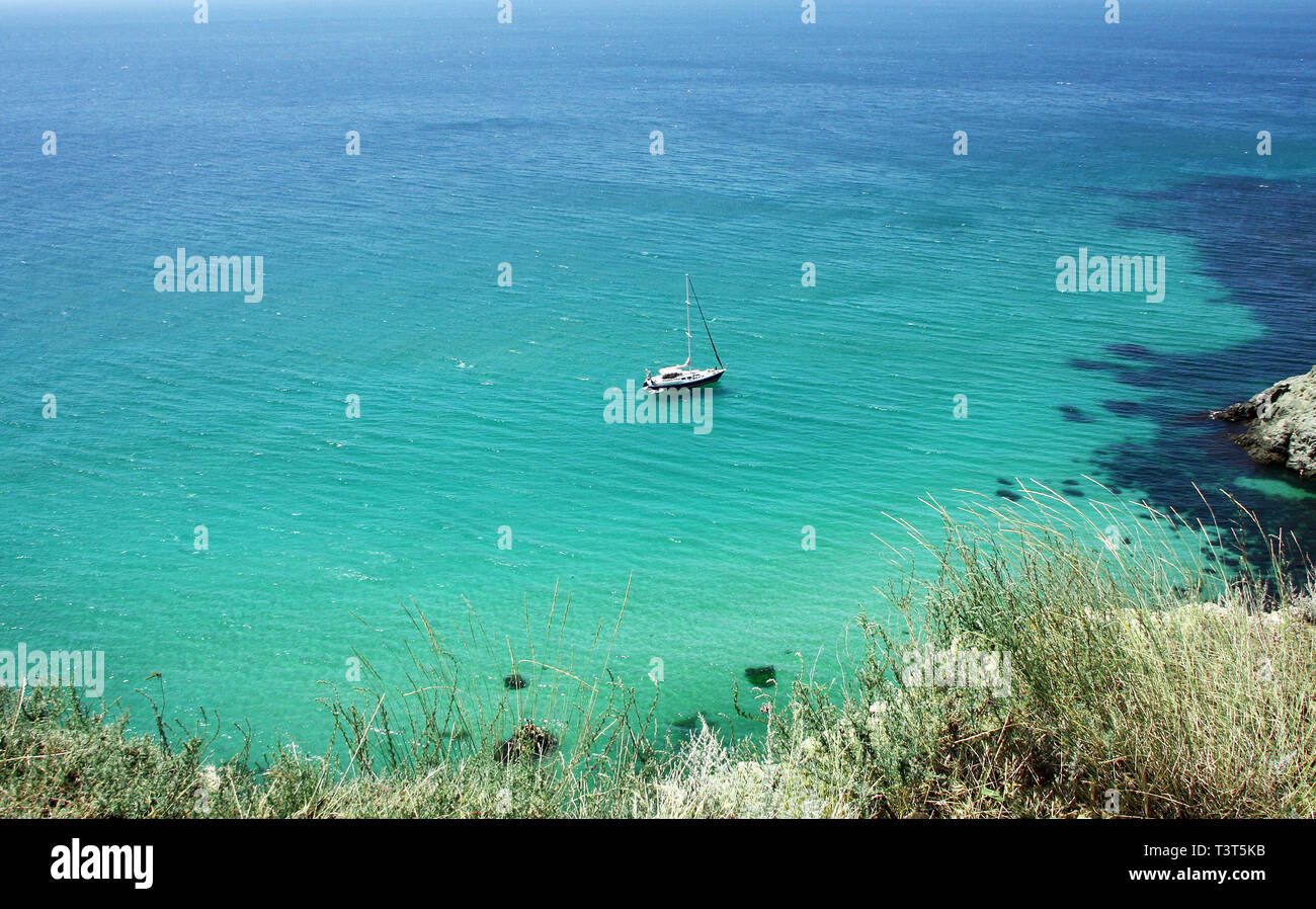 Panoramic coastline beautiful colors blue hi-res stock photography and ...