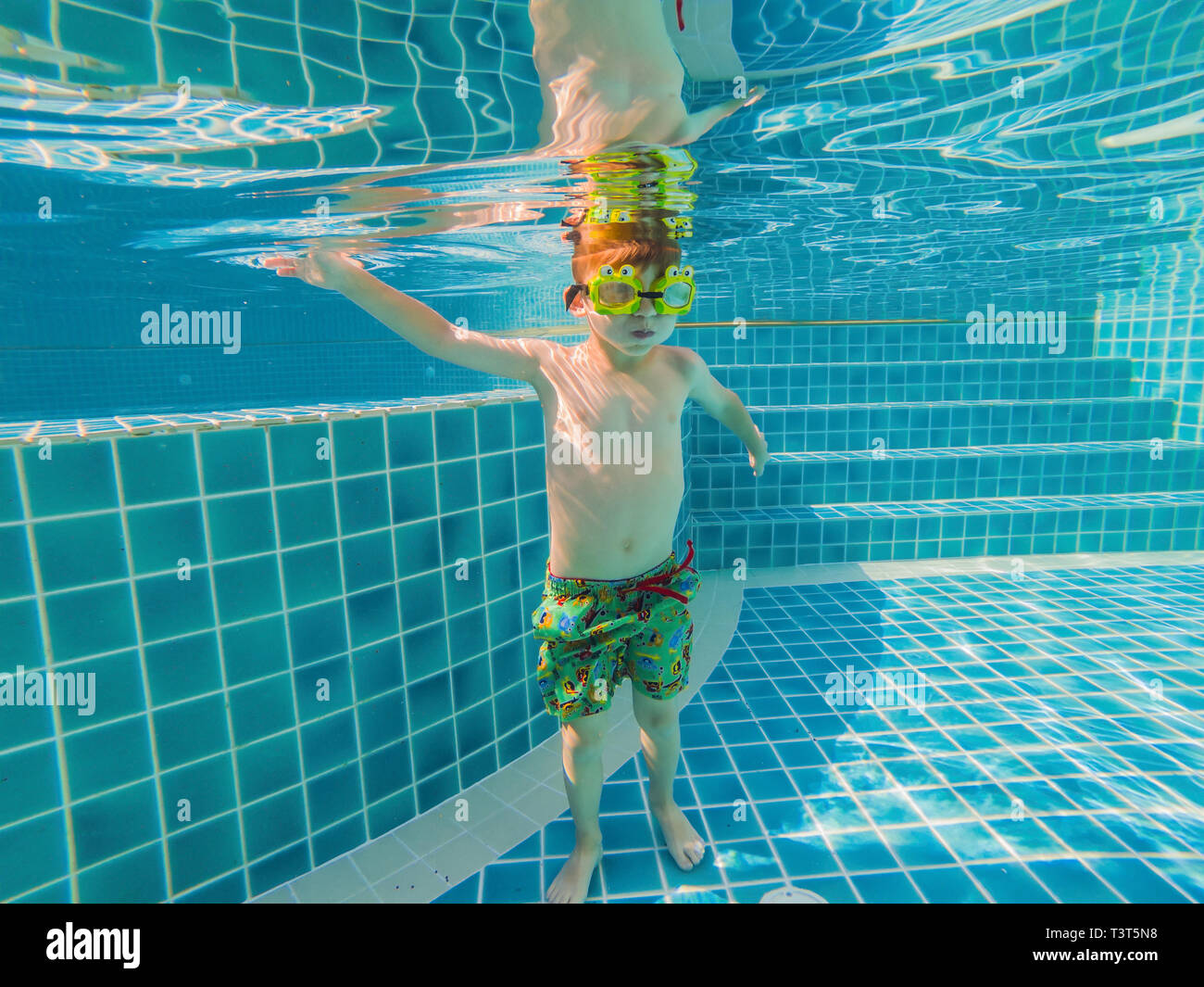 Happy Teenager Diving Pool High Resolution Stock Photography and Images ...