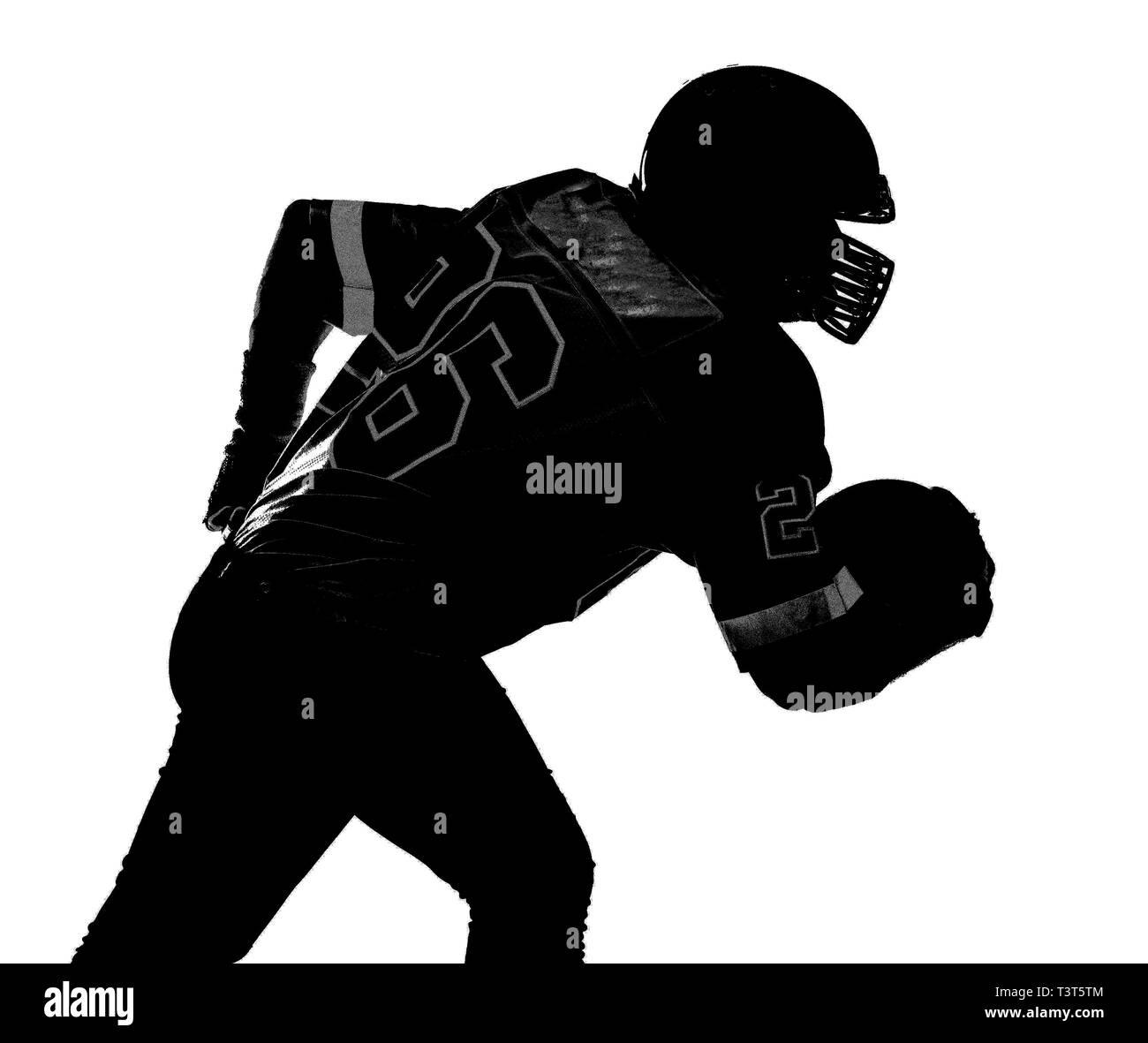 Pro football helmet Black and White Stock Photos & Images - Alamy