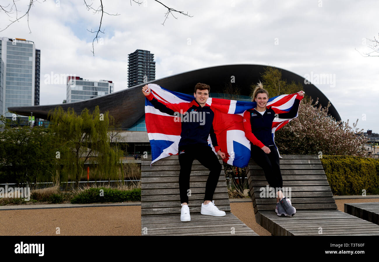 Matty Lee and Grace Reid during the Team GB Diving World Series Team ...
