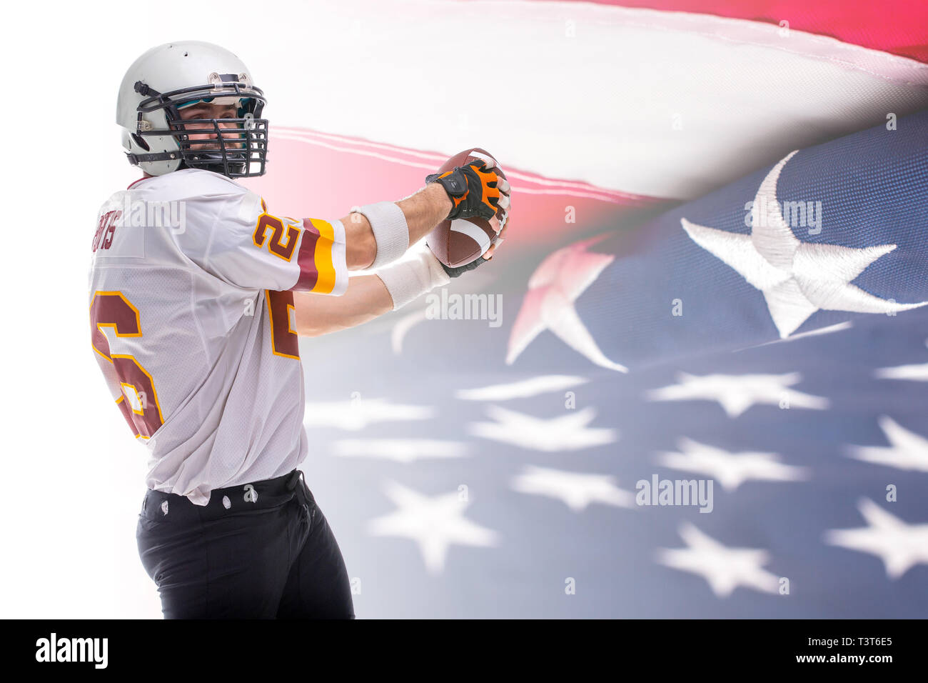 Sport football action black and white hi-res stock photography and ...